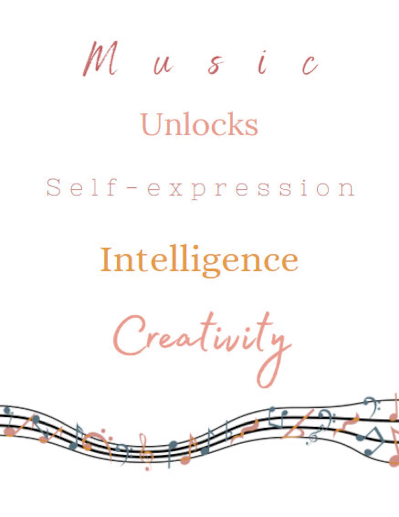 Inspirational MUSIC Class POSTERS. Wall Décor/art for the - Etsy