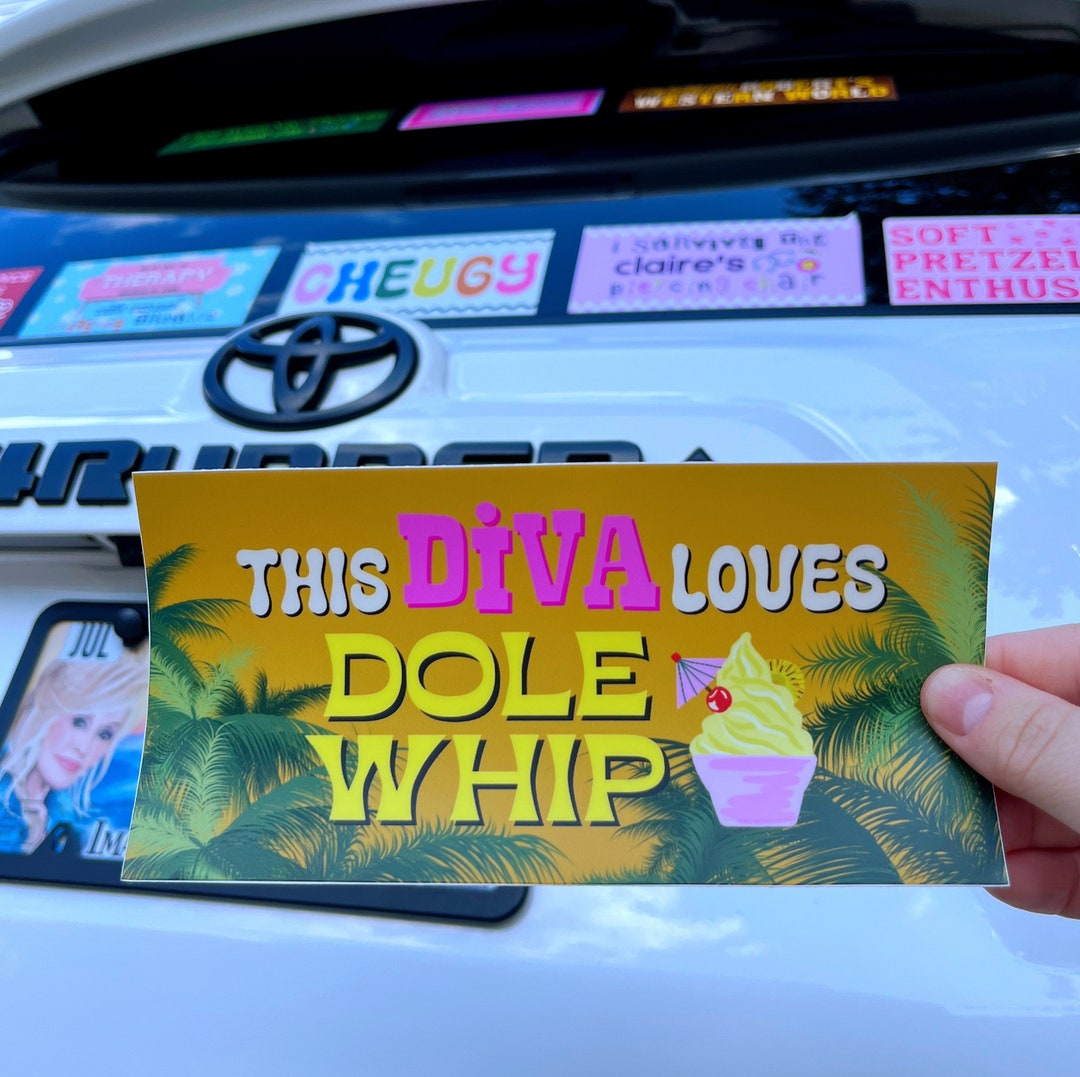 Dole Whip Bumper Sticker | Vinyl Sticker | Ice Cream | Dole Whip ...
