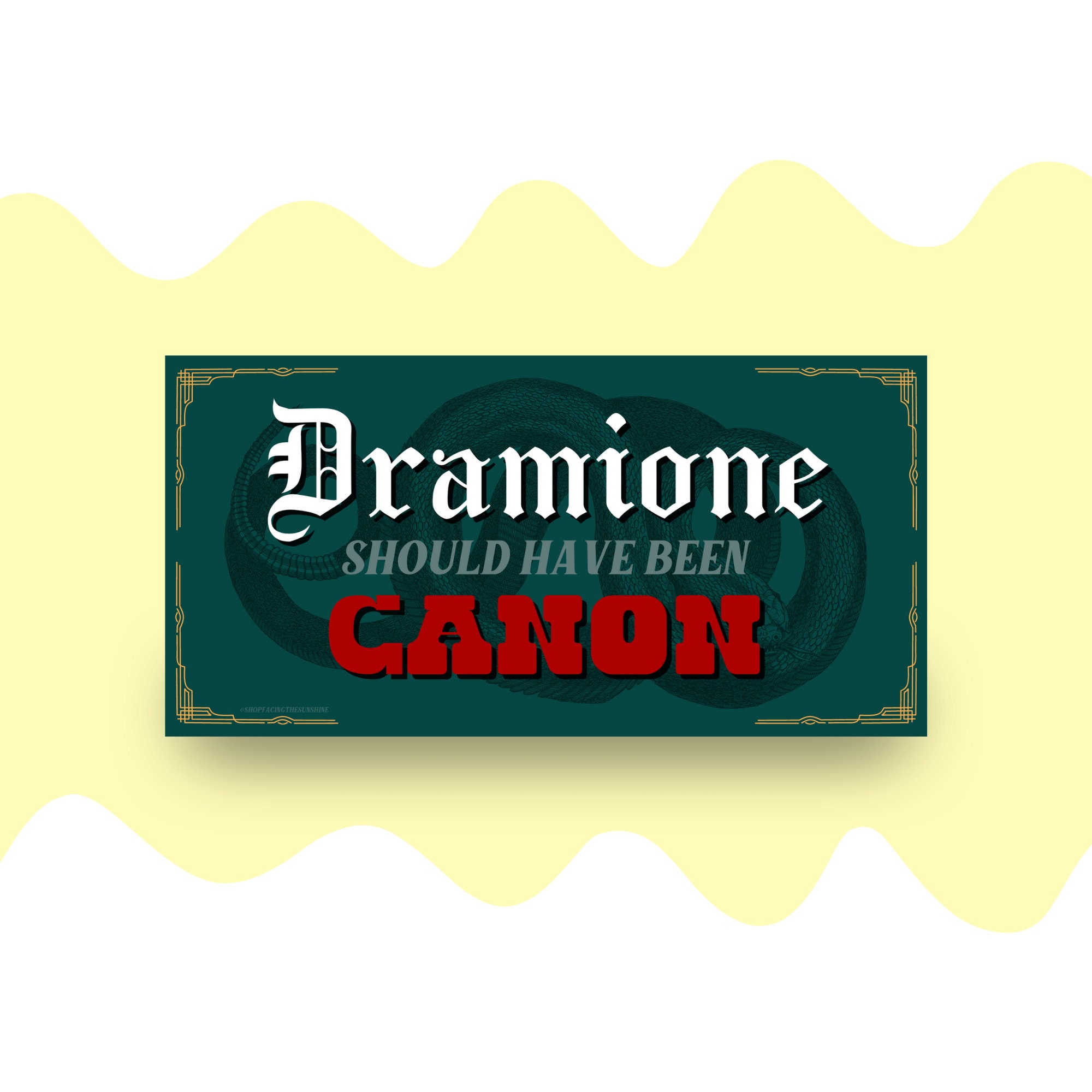 Dramione bumper sticker draco hermione malfoy granger fanfic fanfiction ...