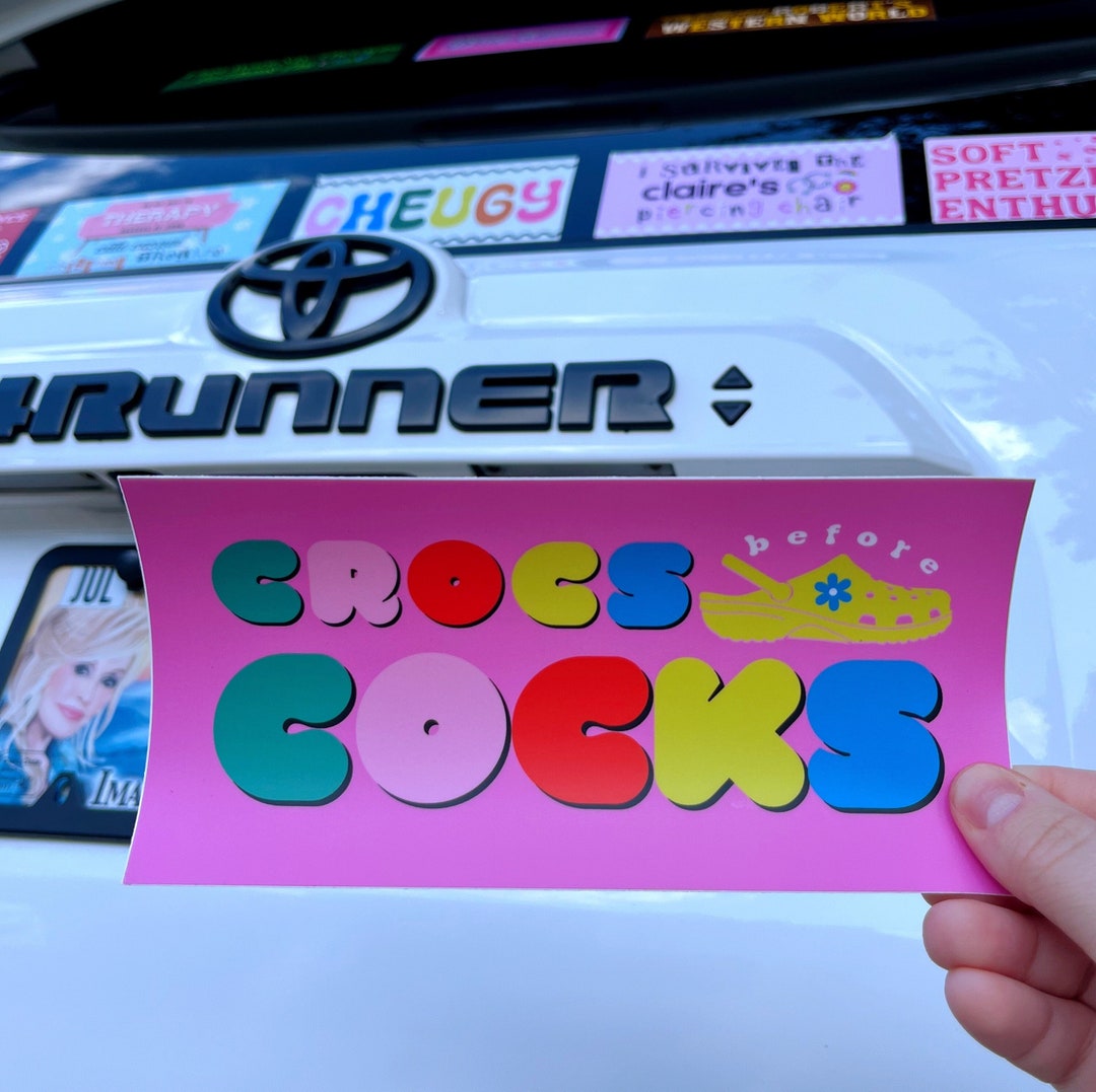 Crocs Bumper Sticker Vinyl Sticker Croc Girl Summer Nashville Sticker ...