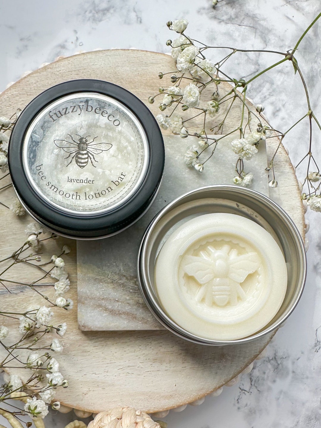 Lavender Bee Smooth Lotion Bar Ultra Moisturizing Natural Skincare Shea ...