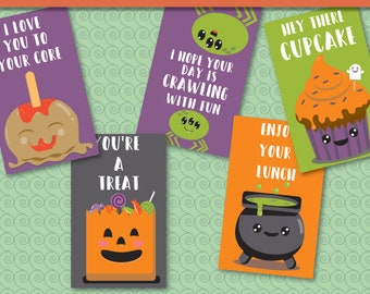 Fun Halloween Lunch Box Jokes | Printable Lunch Box Notes | Instant ...