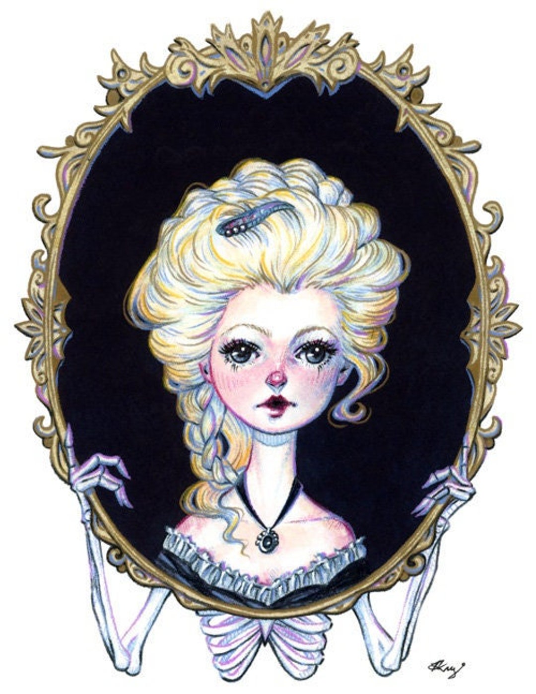 The Oval Portrait - Etsy