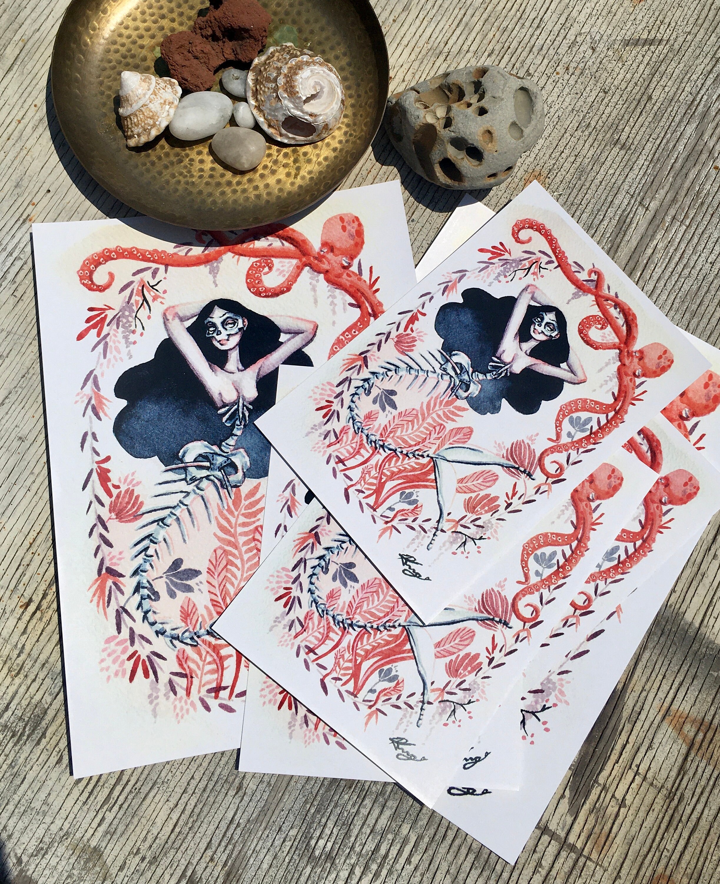 Octopus: 2 of Undead Mermaid Series | Etsy