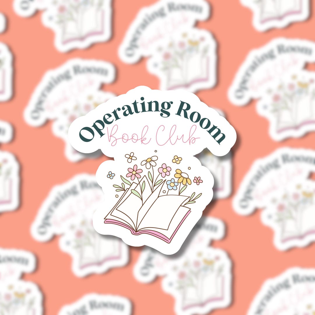 Nurse Sticker | Operating Room Sticker | OR Nurse Gift | Nurse Book ...