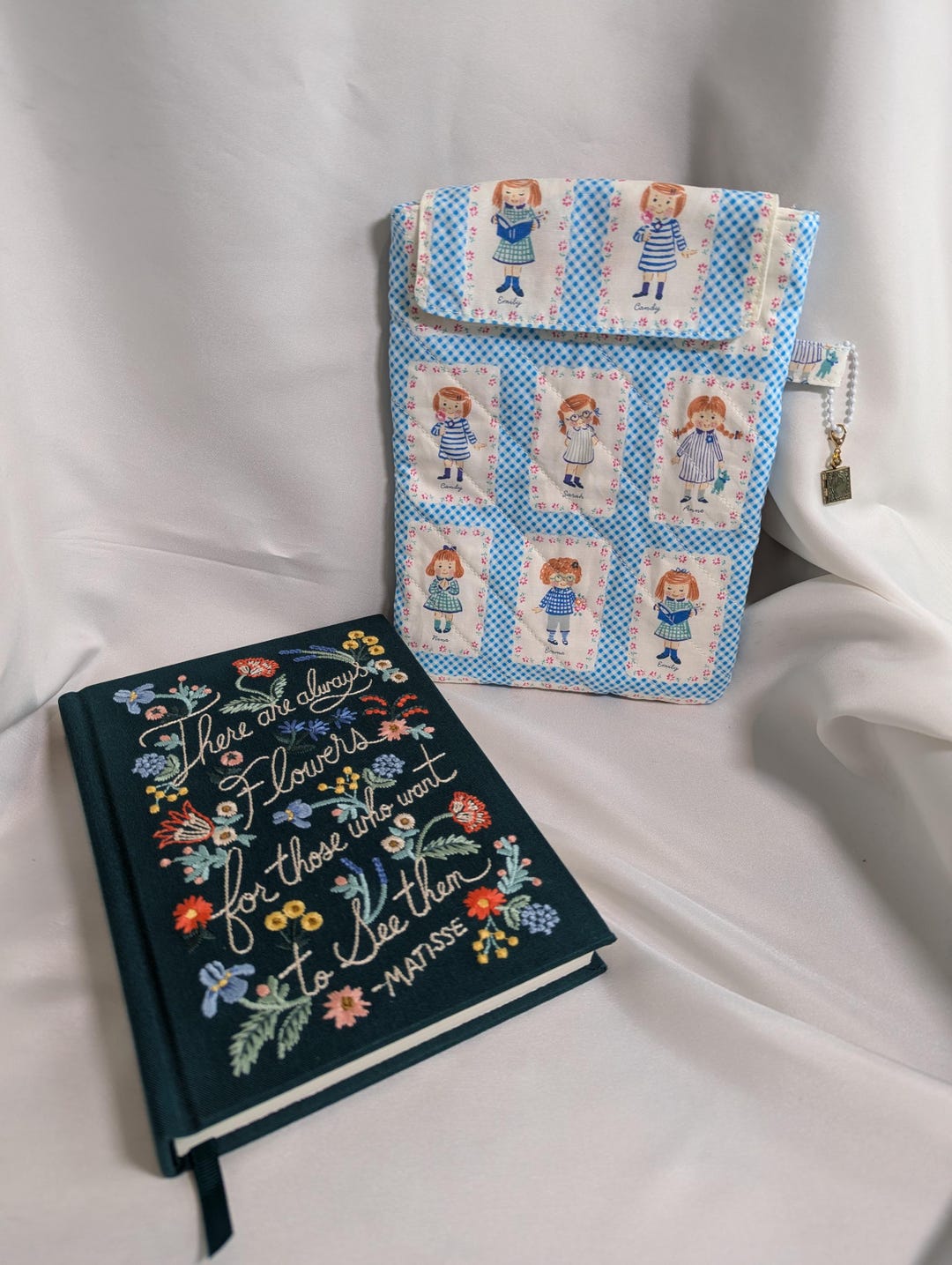 Blue and White Book Cover - Etsy