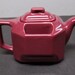 Hall China Square T-ball Maroon Teapot - Etsy