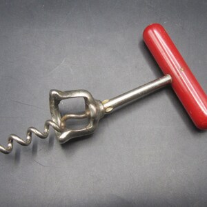 Red Bakelite Bar Tools Vintage Barware Bakelite Corkscrew Cocktail ...