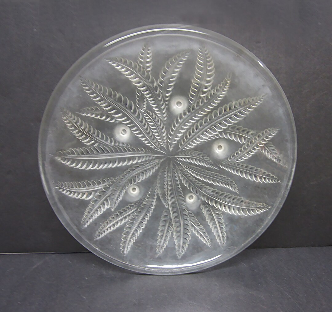 Deco Barolac Satin Glass Leaf Shallow Bowl Inwald Bohemian Czech for ...