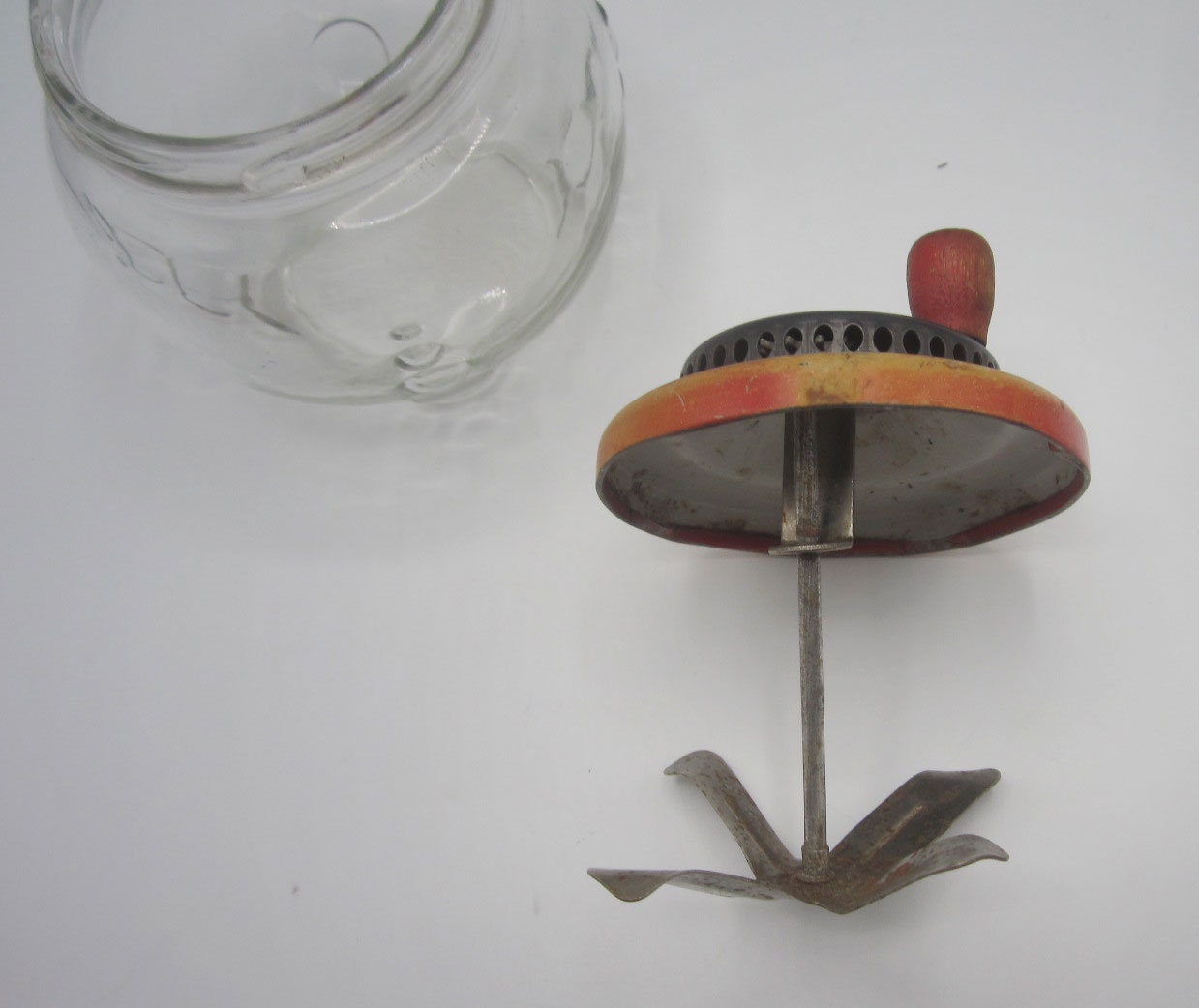 Vintage Egg Beater Glass Bubbles Mixer Whipper Depression - Etsy