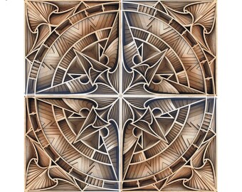 Compass Rose Mandala | Etsy