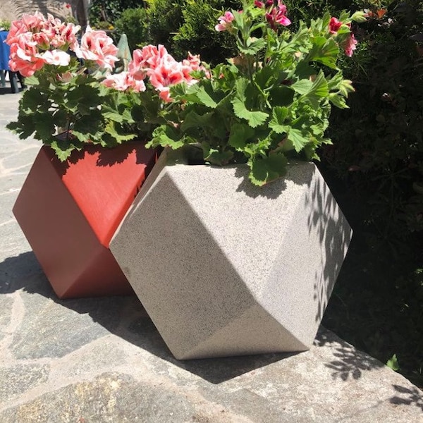 Geometric Planter - Etsy