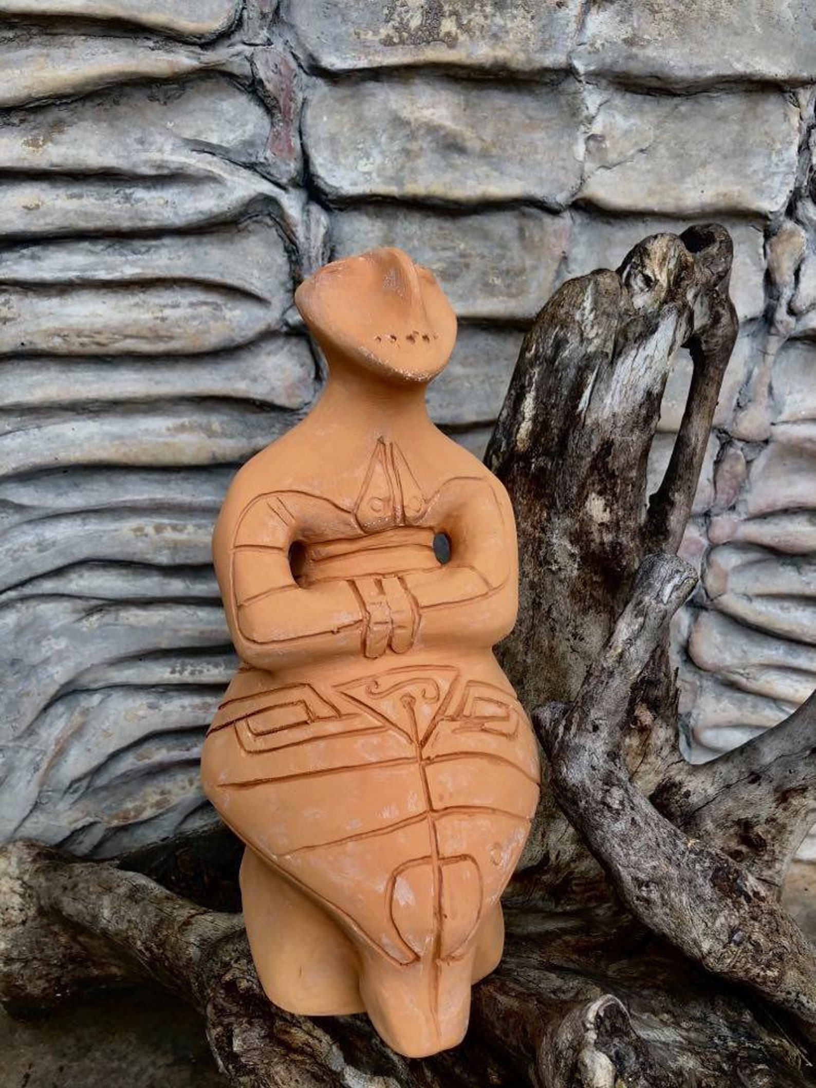Neolithic Ceramic Mother Goddess Statue, Lady of Pazardzhik - Etsy