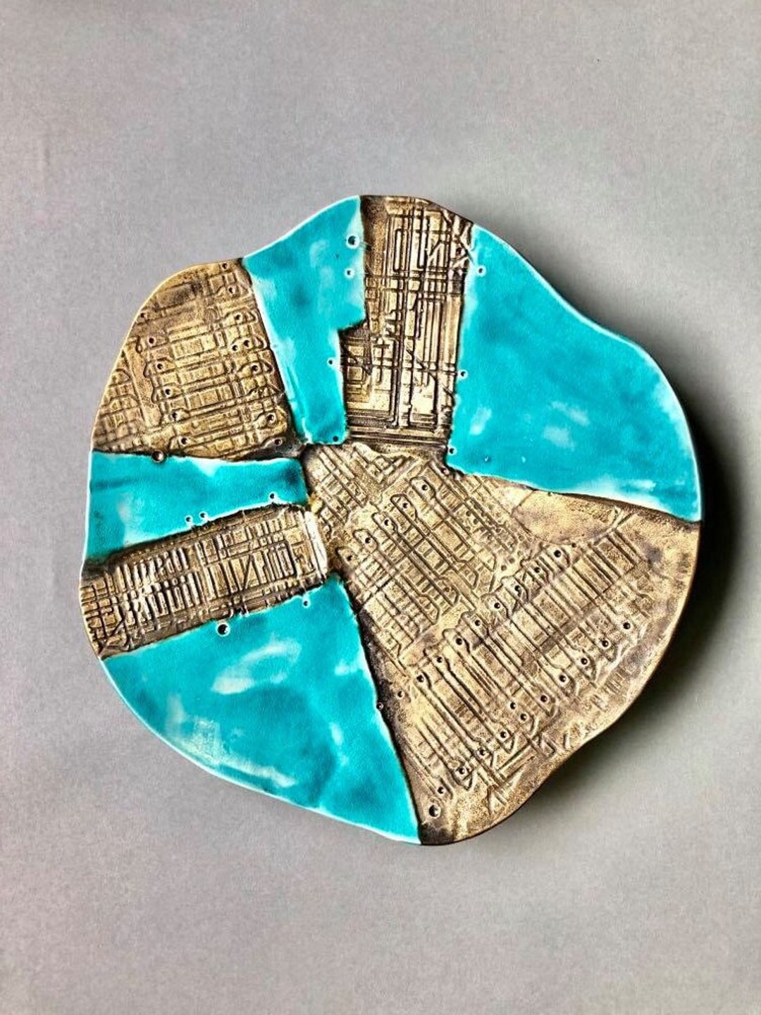 Modern Art Ceramics, Wall Art, Ceramic Wall Sculpture, Ceramic Tile ...