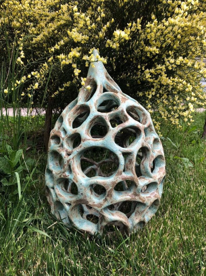 Garden Sculpture Yard Design Modern Ceramic Art Sculpture - Etsy