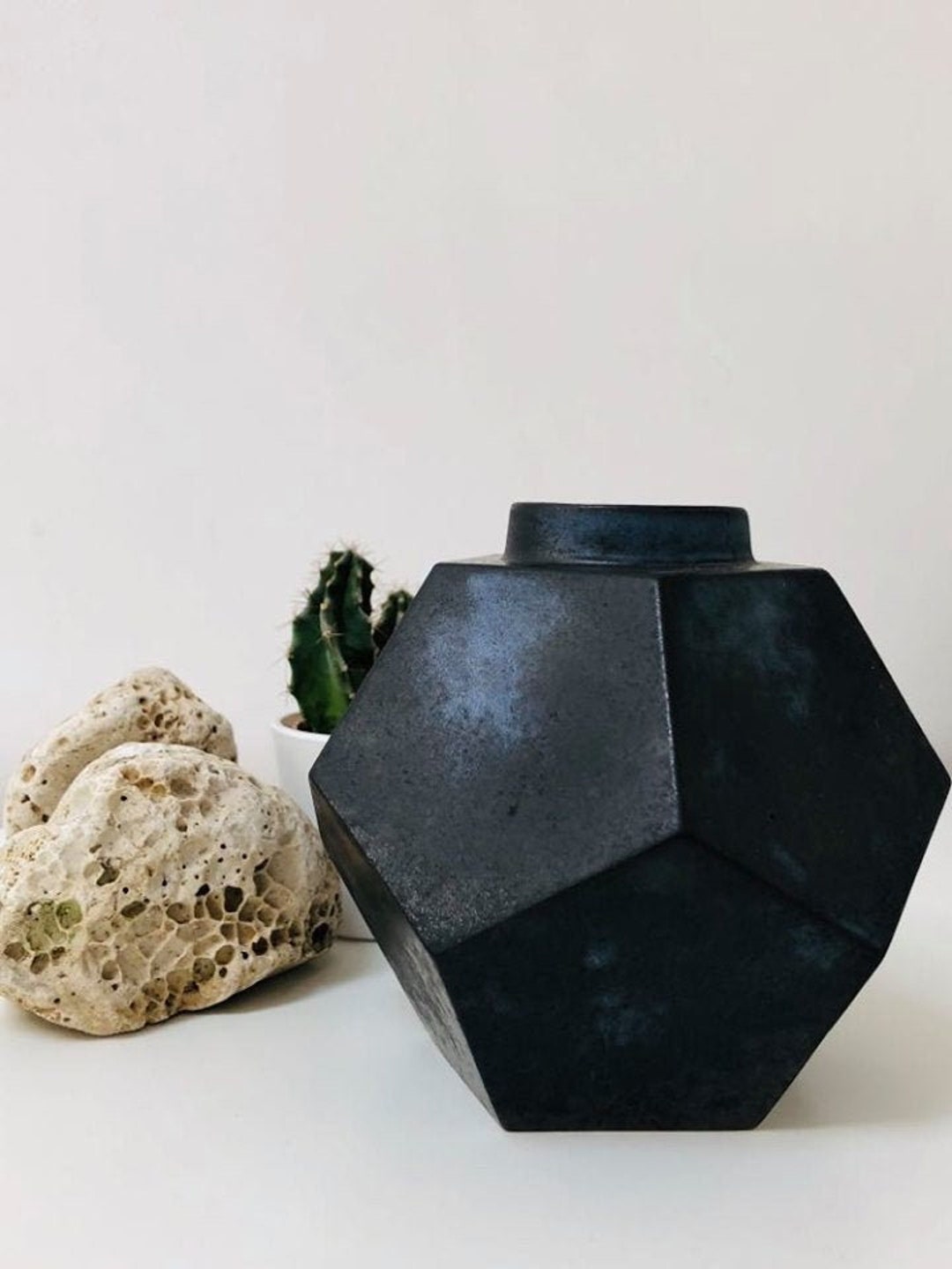 Geometric Design, Small Cactus Planters, Ceramic Pot, Cactus Planter ...