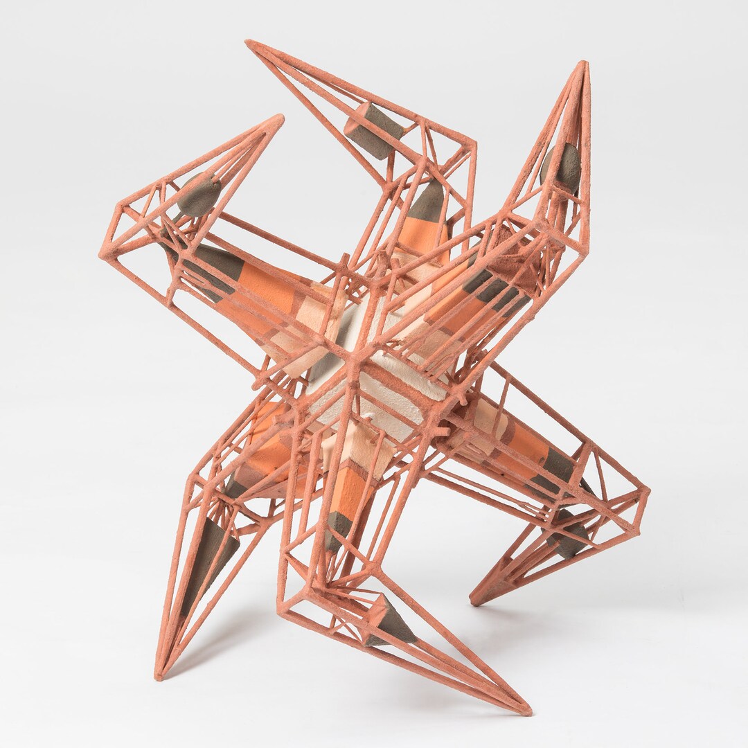 Kinetic Wood Sculpture, Contemporary Modern Art, Geometric Home Decor ...