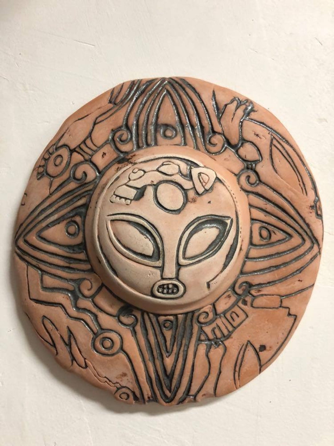 Ceramic Wall Decor, Ancient Artifacts, Ancient Solar Symbol, Ceramic ...