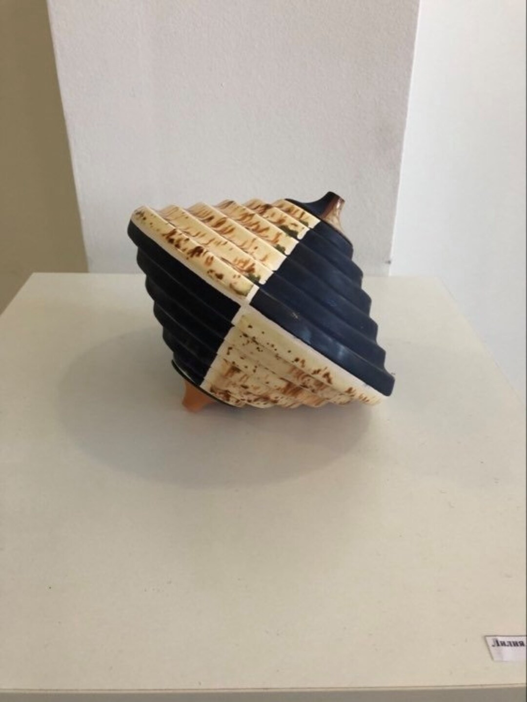 ORIGINAL Sculpture, Spinning Top Art, Modern Ceramic Sculpture, Modern ...