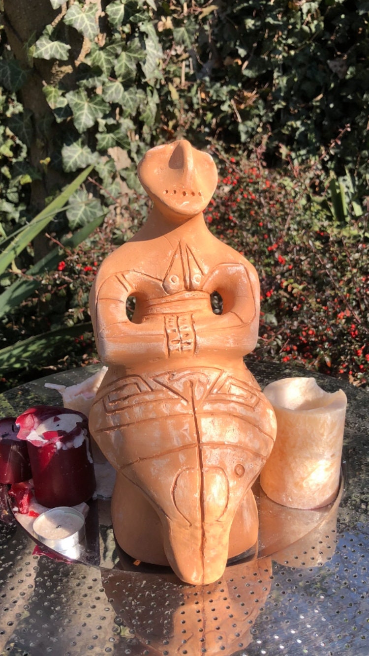 Neolithic Venus Ceramic Sculpture, Ancient Mother Goddess, Fertility ...