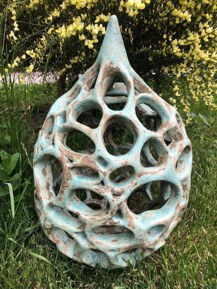 Garden Sculpture Yard Design Modern Ceramic Art Sculpture - Etsy