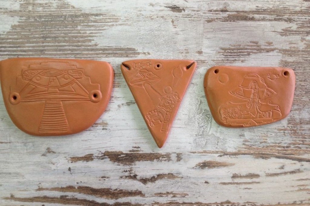Ancient Alien, Ancient Artifacts, Wall Hanging Ceramic Art, Sculpture ...