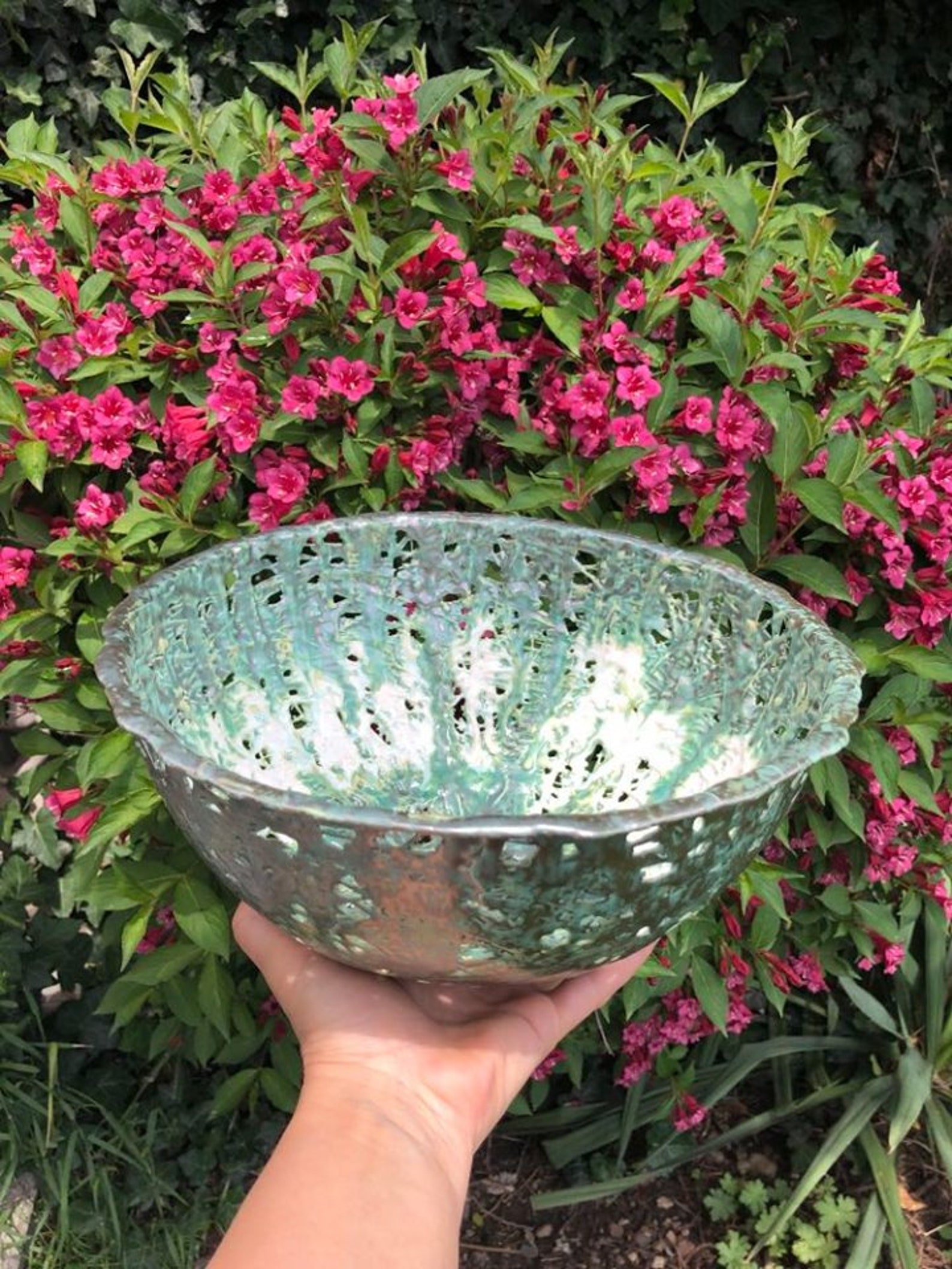 Large Ceramic Bowl Modern Ceramic Unique Serving Bowl - Etsy
