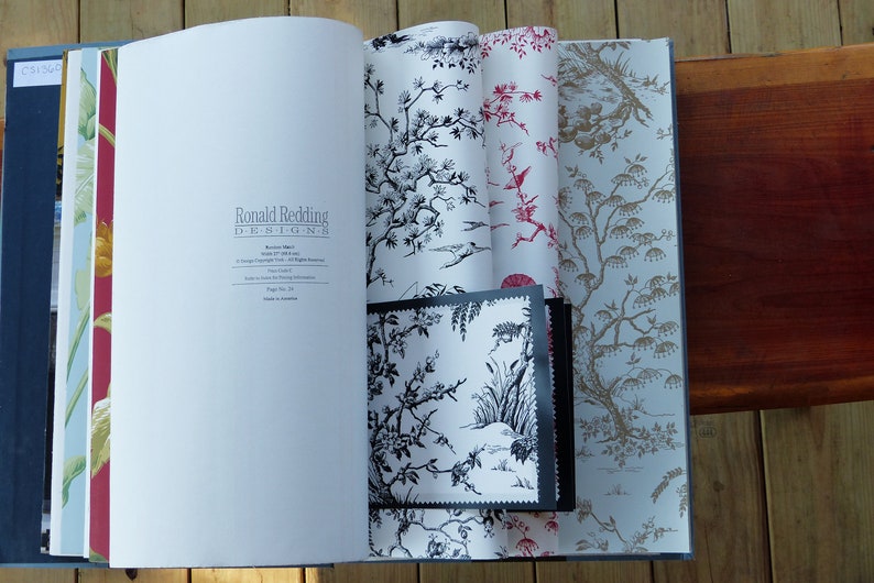 Wallpaper Sample Book Indigo Sea - Etsy