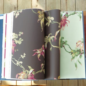 Wallpaper Sample Book Indigo Sea - Etsy