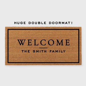 Welcome Doormat,custom Welcome Mat,welcome Personalized Name Doormat ...