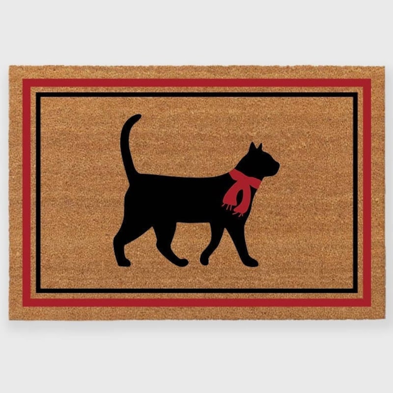Cat Door Mat - Etsy