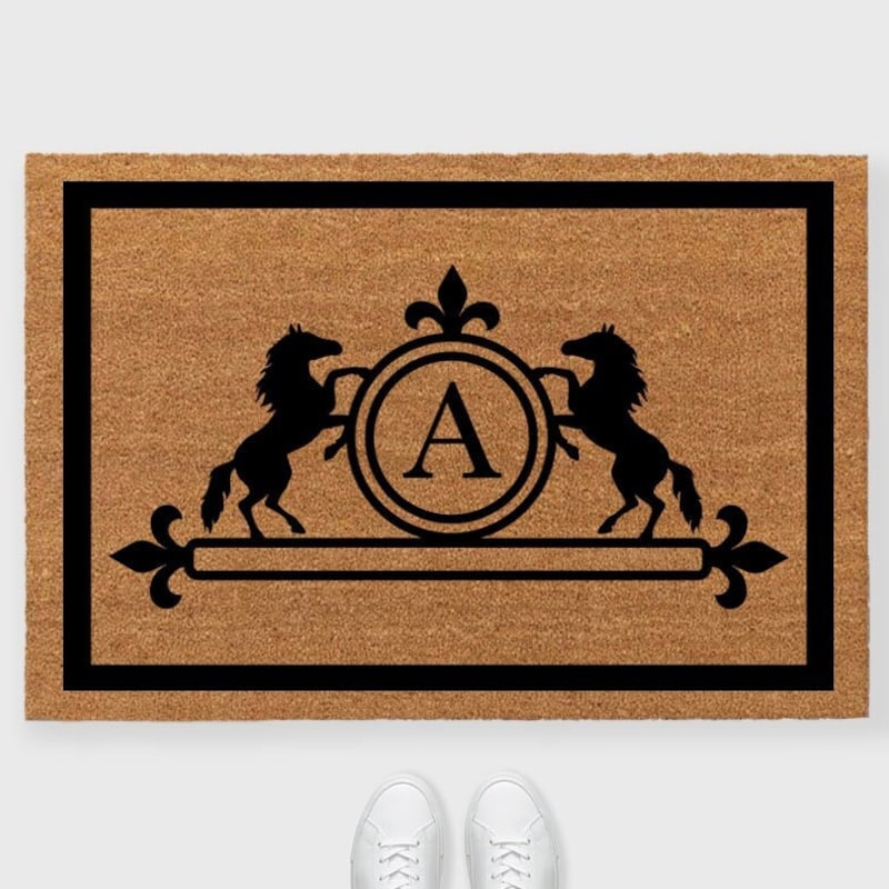 Custom Door Mat Ranch Horse - Etsy