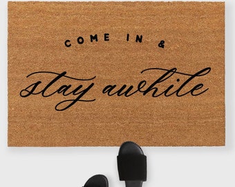 Stay Awhile Sign - Etsy