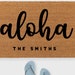 Aloha doormat Aloha door mat Beach House doormat Tropical | Etsy