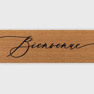 Bienvenue Doormat,bienvenue Door Mat,bienvenue Script Doormat,bonjour ...