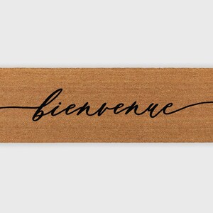 Bienvenue Doormat,bienvenue Door Mat,bienvenue Script Doormat,bonjour ...