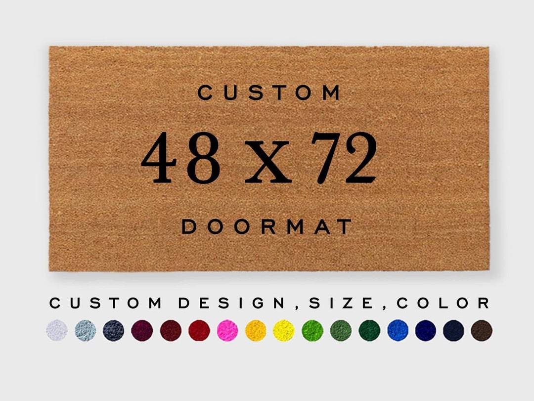Custom 48 X 72 Inch Doormat,4ft X 6ft Doormat,large Doormat, Extra ...
