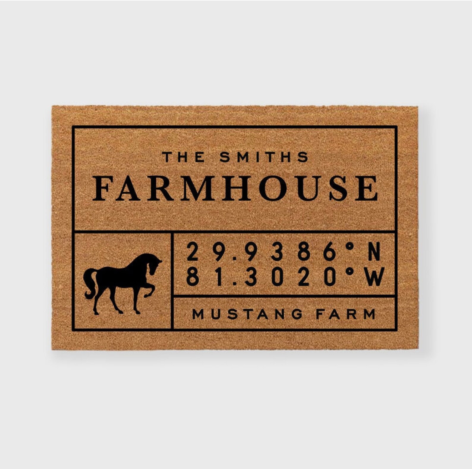 Custom Farm Doormat Farmhouse Doormat Farmhouse Decor - Etsy