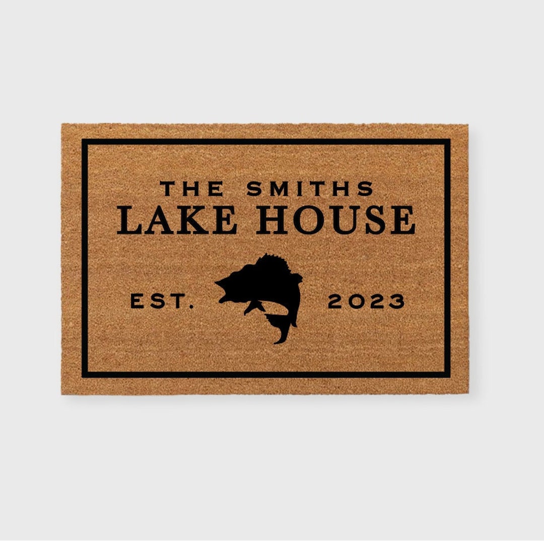Lake House Doormat- Lakehouse Doormat, Lake Life Doormat, Custom Lake ...
