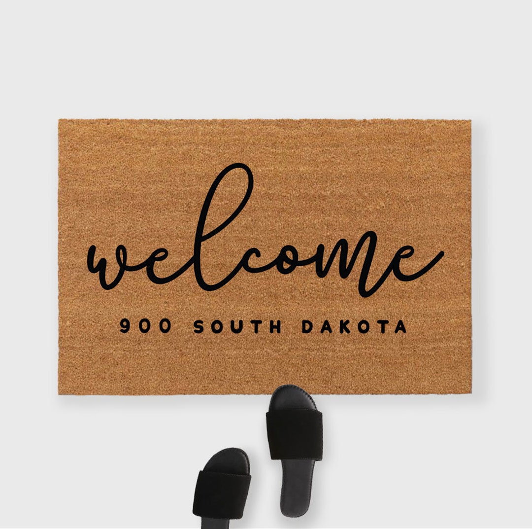 Custom Address Doormat, Personalized Address Doormat, Home Address ...