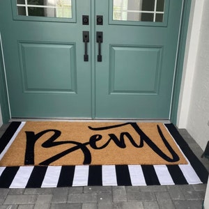 Extra Large Personalized Name Doormat,large Last Name Personalized ...