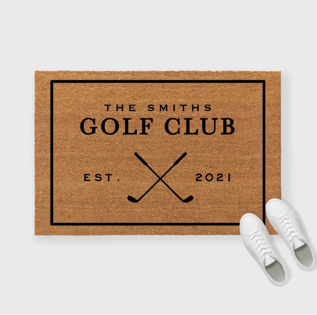 Golf Doormat,golf Club Doormat, Golf Door Mat, Golf Gifts for Men, Golf ...