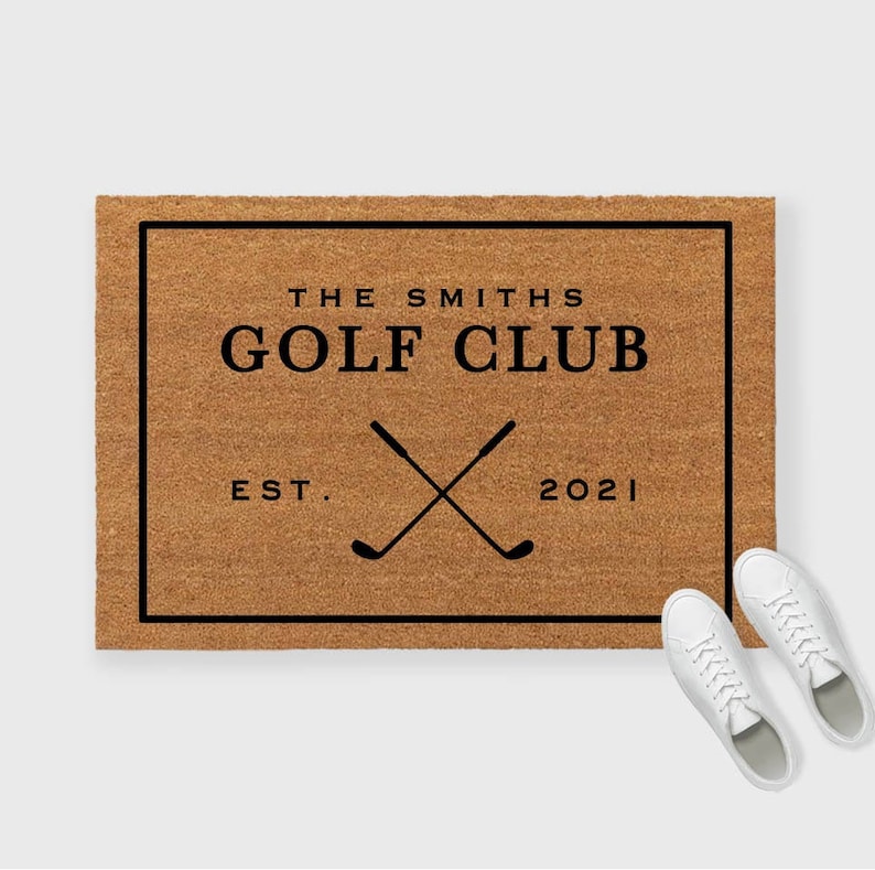 Golf Doormatgolf Club Doormat Golf Door Mat Golf Gifts for | Etsy