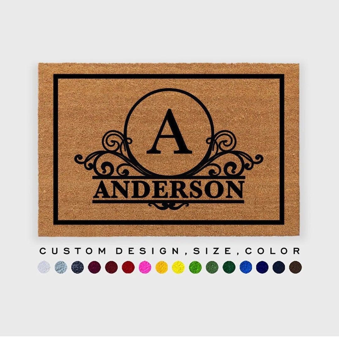Custom 24 X 72 Inch Doormat,monogram Doormat,personalized Doormat ...