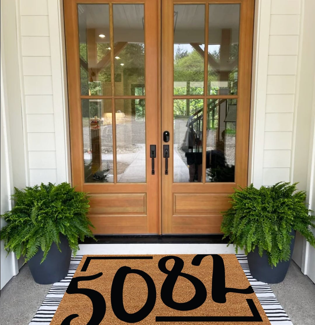Custom House Number Doormat,address Doormat,extra Large Personalized ...