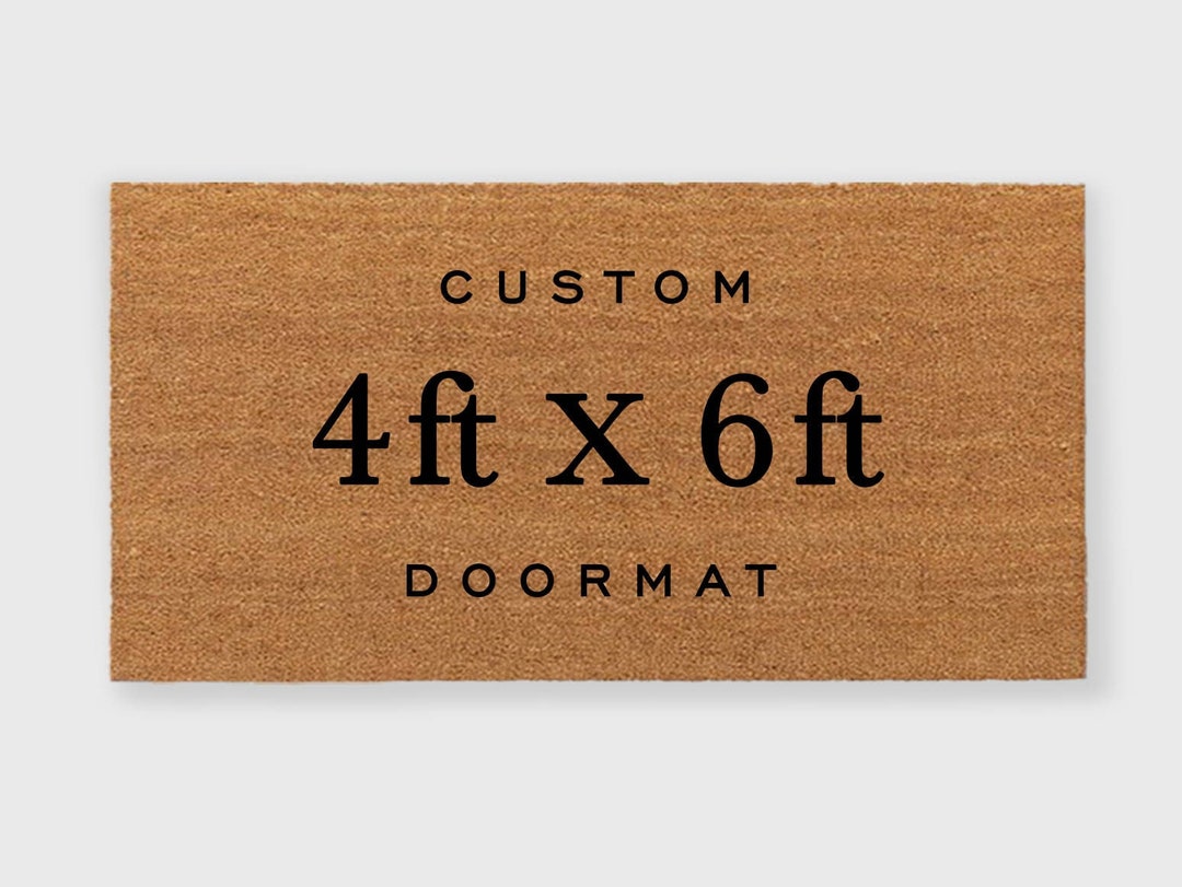 Custom 48 X 72 Inch Doormat,4ft X 6ft Doormat,large Doormat, Extra ...