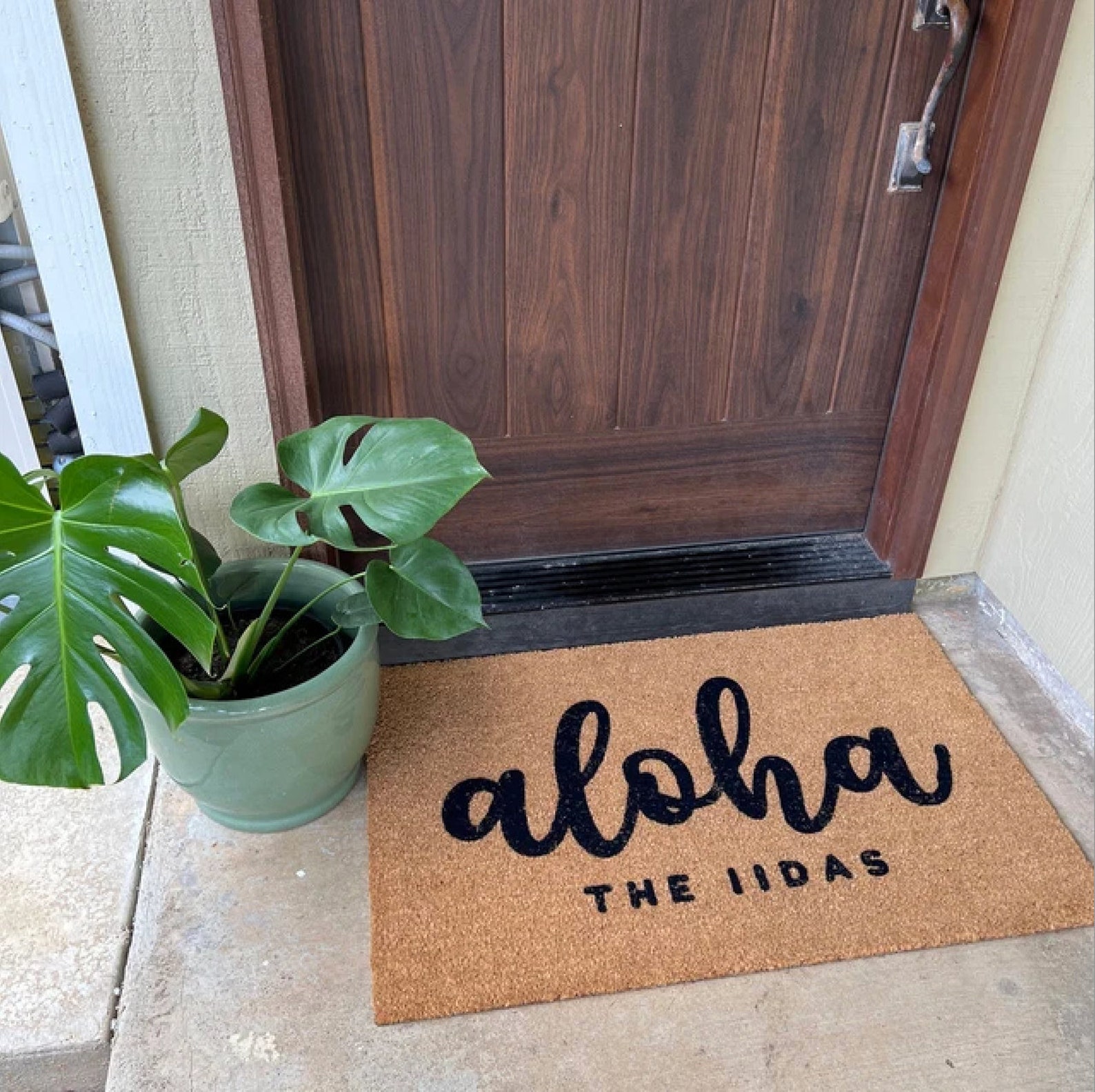 Aloha Doormat, Aloha Door Mat, Beach House Doormat, Tropical Doormat ...