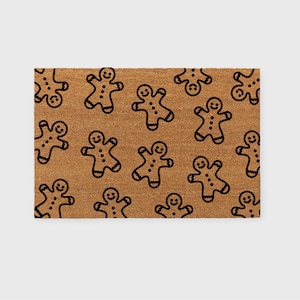 Gingerbread Doormat,gingerbread Man Doormat,gingerbread Decor ...
