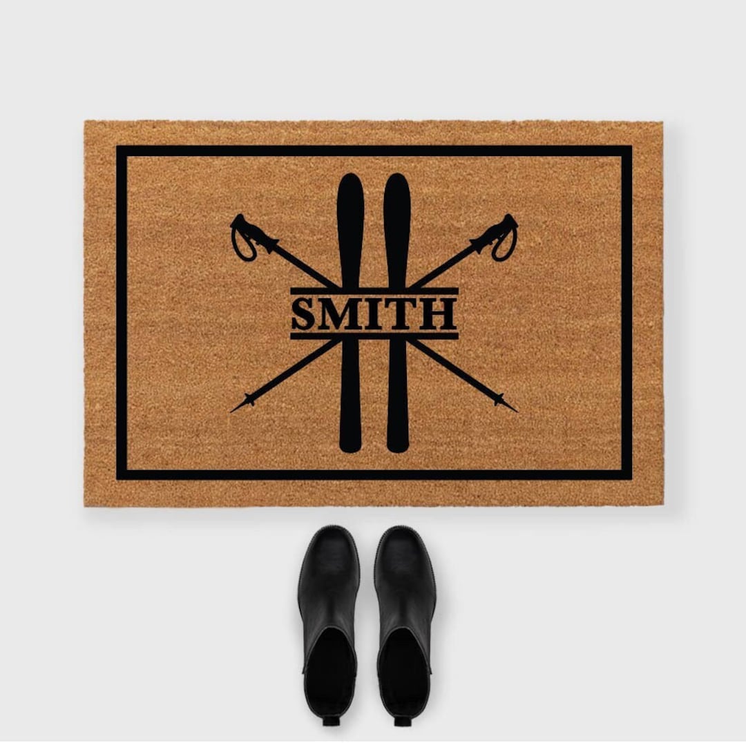 Custom Ski Doormat,ski Doormat,ski Door Mat,personalizedski Doormat ...