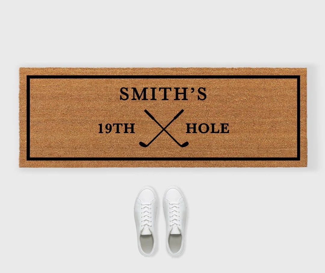 Custom 19th Hole Doormat,golf Doormat,golf Club Doormat,golf Door Mat ...